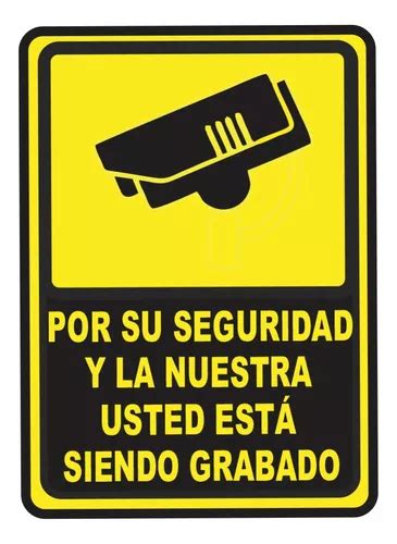 Señalización Aviso Metálico Camara Seguridad 20x15 Cms Cuotas sin interés