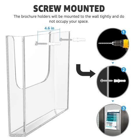 Maxgear Brochure Holder X Inches Flyer Holder Acrylic Brochure