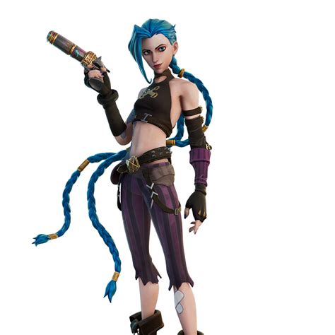 Fortnite Arcane Jinx Skin PNG Pictures Images