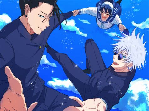 Download Riko Amanai Satoru Gojo Suguru Geto Anime Jujutsu Kaisen Hd Wallpaper By ゆすき