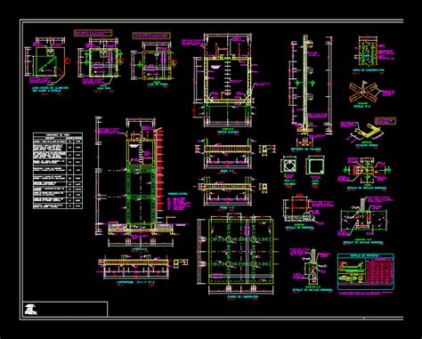 Tanque Elevado En Autocad Librer A Cad