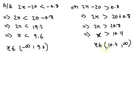 solved solve and write interval notation for the solution set then graph the solution set 2 x