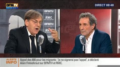 Alain Finkielkraut face à Jean Jacques Bourdin en direct