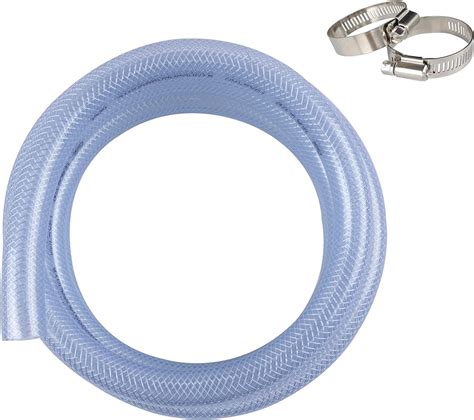 Amazon JUNZHIDA High Pressure Braided Clear Flexible PVC Tubing 5