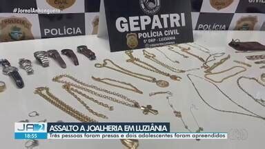 JA 2ª Edição Quadrilha suspeita de roubo a joalherias é presa em