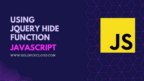 How To Use JQuery Hide Method SOLVED GoLinuxCloud