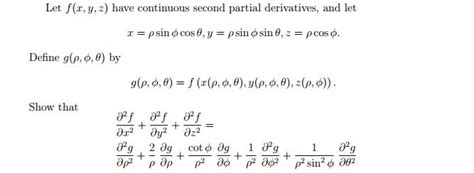 solved let f x y z have continuous second partial