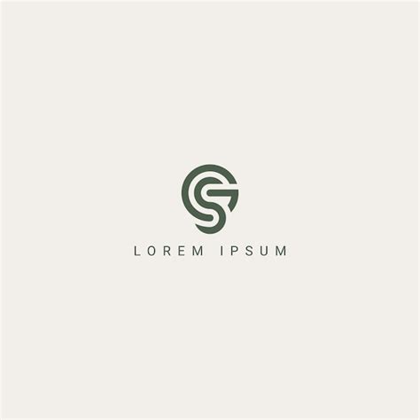 Premium Vector Modern Unique Letter GS SG Logo Icon Design Template