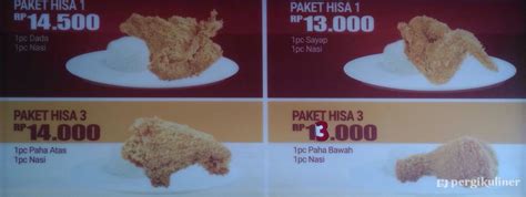 Selalu Diperbarui Menu Hisana Fried Chicken Kemayoran