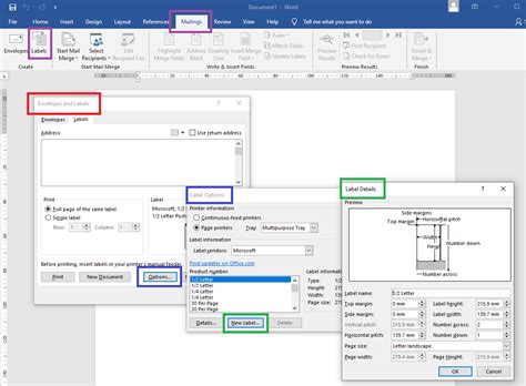 How To Make Label Templates Using Words Create Labels Tool