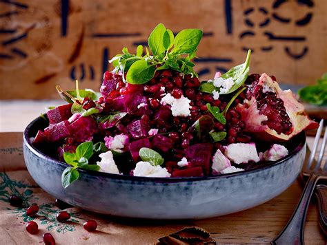 Rote Bete Salat Mit Granatapfel Und Feta Rezept LECKER