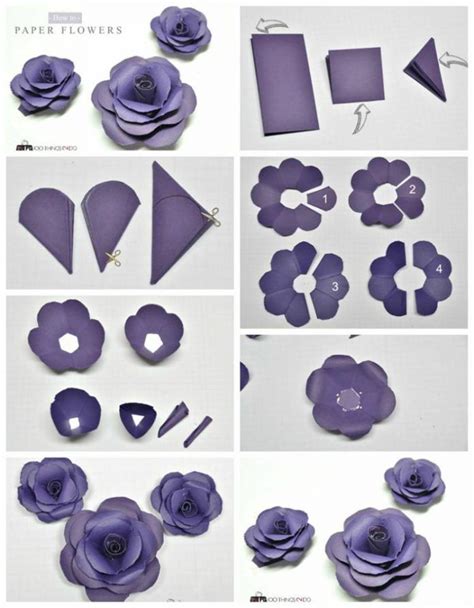 Como Hacer Flores De Papel Gigantes Paso A Paso Paper Flowers Craft