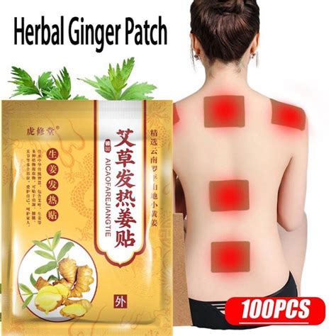 Original 100PCS Herbal Ginger Patch Health Care For Promote Blood