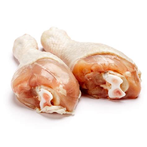 Raw Chicken Legs On A White Background Stock Image Image Of Breast