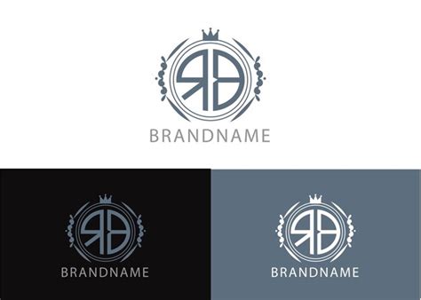 Premium Vector Modern Monogram Initial Letter Rb Logo Design Template
