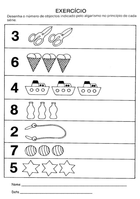 19 atividades de matemática para pré escola para imprimir colorido