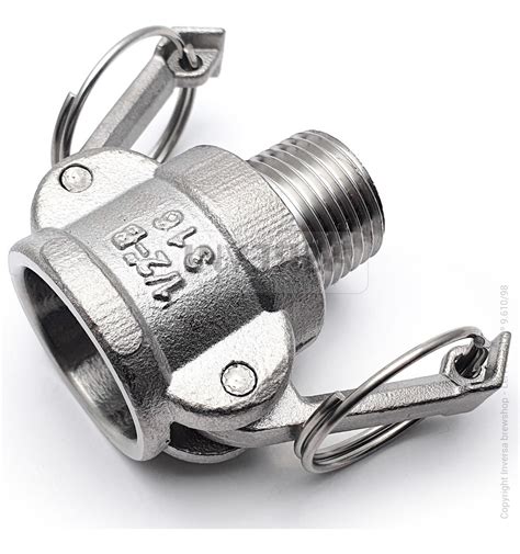 Engate R Pido Camlock Inox Tipo B Rosca Macho