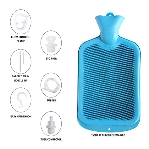 Zouyue Enema Kit L Enema Bag Ft Long Silicone Hose Multi