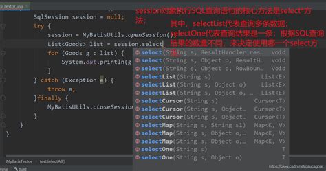 mybatis入门五：mybatis基本使用三：mybatisutils工具类；以查询为例，演示mybatis的一个工作流程； csdn博客