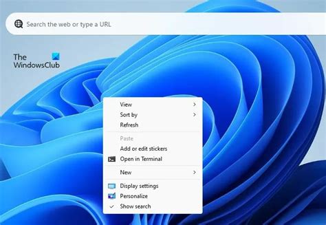 Enable Or Disable Desktop Search Bar In Windows Blue Screen