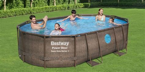 Bestway Power Steel Swim Vista Series Oval Pool Set 56714 ATL