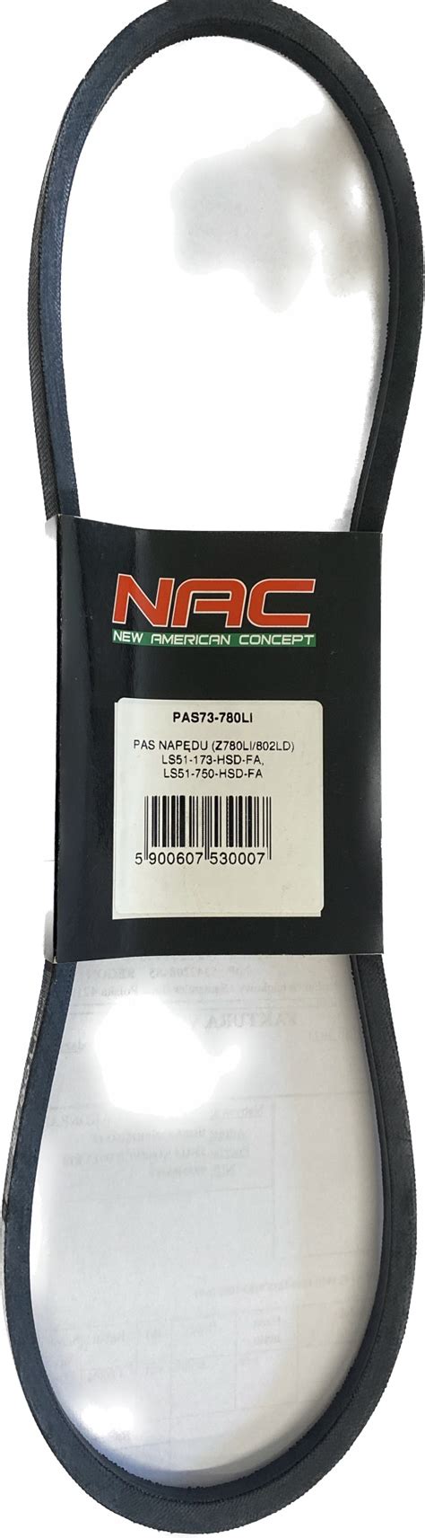 PASEK NAPĘDU KOSIARKI NAC LS51 173 HSD FA LS51 750 HSD FA 780LI 802LD