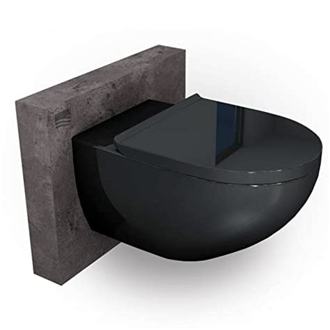 BERNSTEIN Design Wand WC schwarz spülrandlos