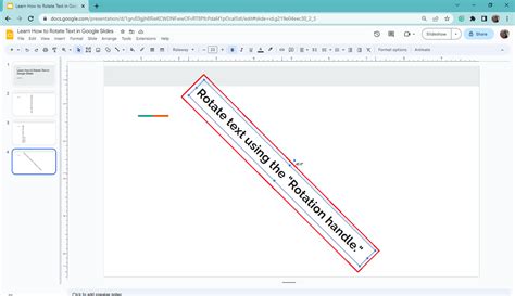 Google Slides Rotate Text Using Simple Methods