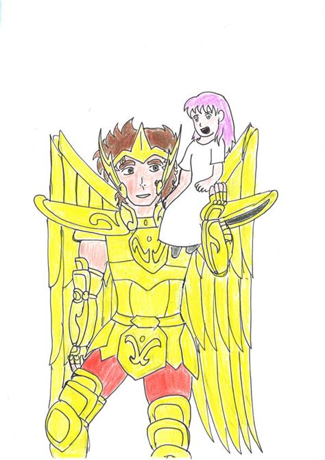 Aioros And Athena By Aioros Sama On Deviantart