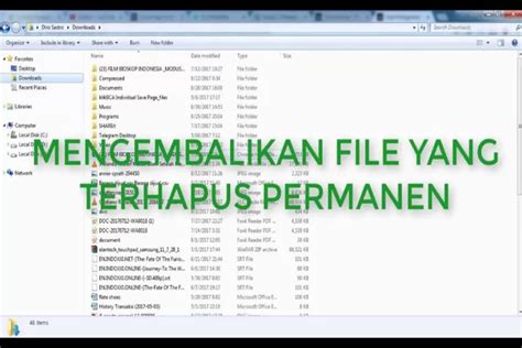 Inilah Cara Mengembalikan File Yang Terhapus Di Laptop Atau Pc