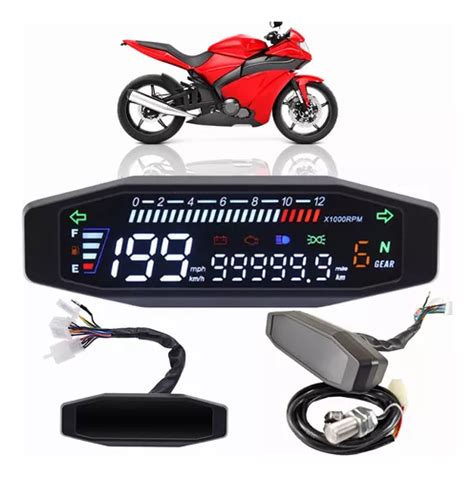 Velocímetro Led Digital Tablero Universal Para Motocicleta Meses sin