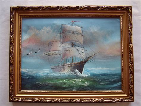 Private Art Collection The Sailboat Oil Painting On Canvas