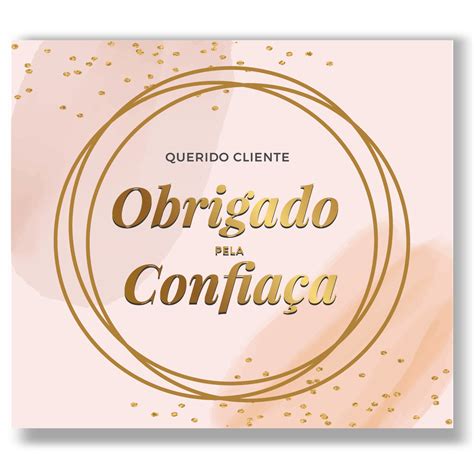 100 Cartão de Agradecimento pela compra Loja de Roupa BeeCost