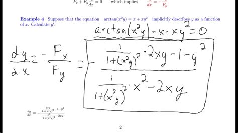 chain rule for partial derivatives implicit differentiation youtube