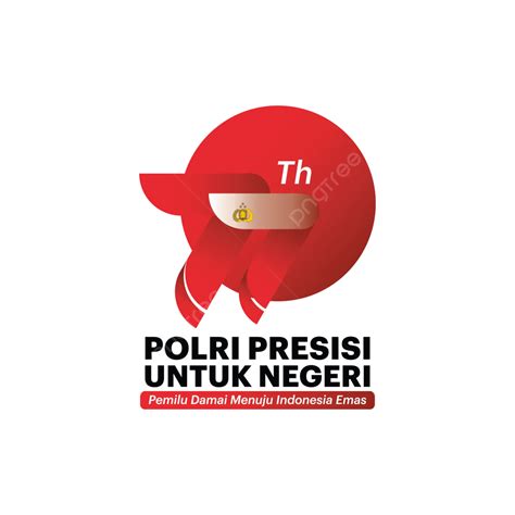 The Official Logo For Th Bhayangkara Anniversary In Free
