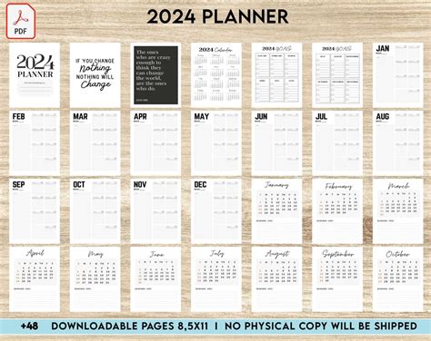 2024 Planner Stay Organized And Ahead Of Schedule With Printable KDP