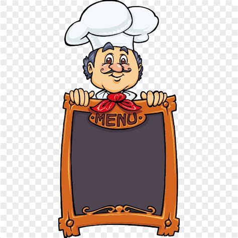 Cartoon Vector Chef Menu Design HD Transparent PNG Citypng