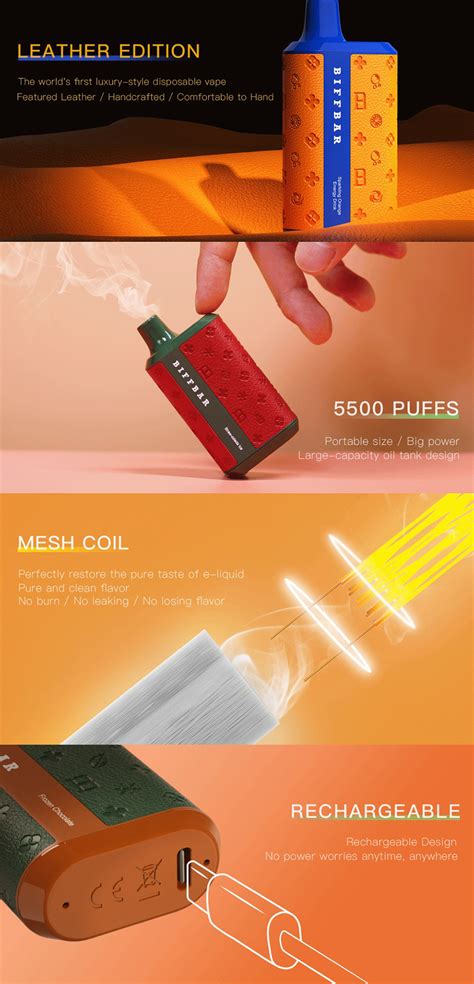 Biff Bar LUX Disposable Vape 5500 Puffs 13ml Different Flavor