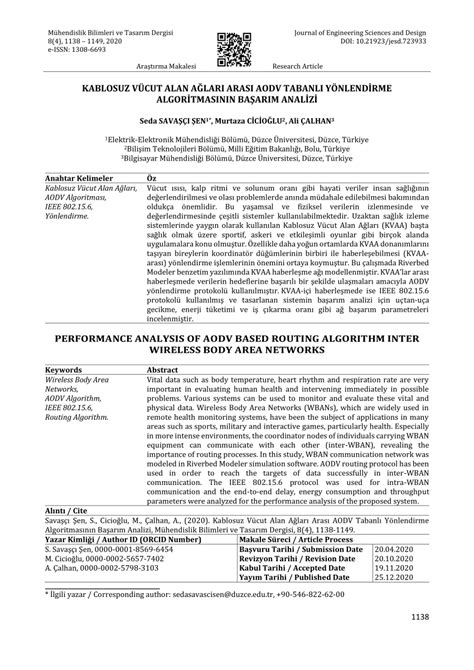 pdf performance analysis of aodv based routing algorithm inter wireless body area networks
