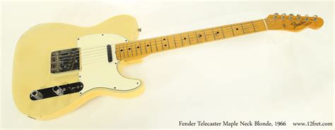 Fender Telecaster Maple Neck Blonde Fret