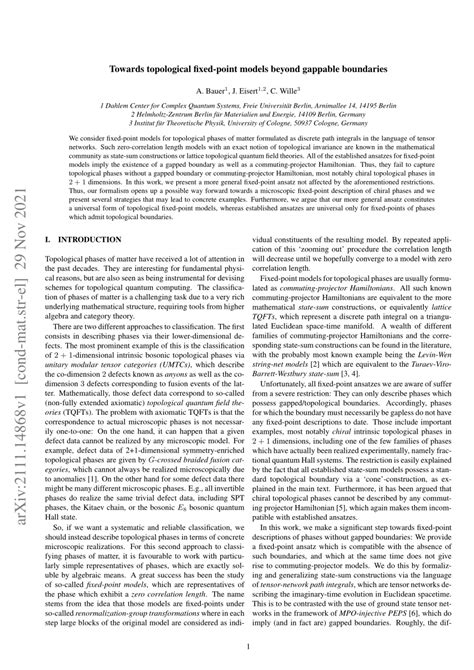 pdf towards topological fixed point models beyond gappable boundaries