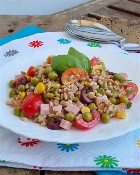 INSALATA Di FARRO SEMPLICE E VELOCE Ricetta Farro Freddo Con Piselli