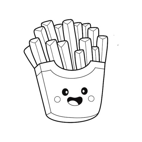 French Fries Coloring Pages