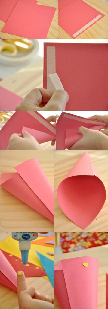 15 Ideias De Como Fazer Cone De Papel Artesanato Passo A Passo