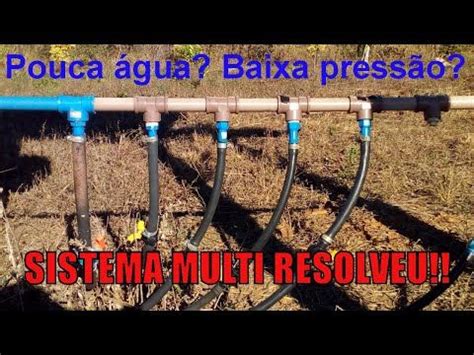 COMO FAZER IRRIGAÇÃO AUTOMÁTICA POR GOTEJAMENTO Pouca água por