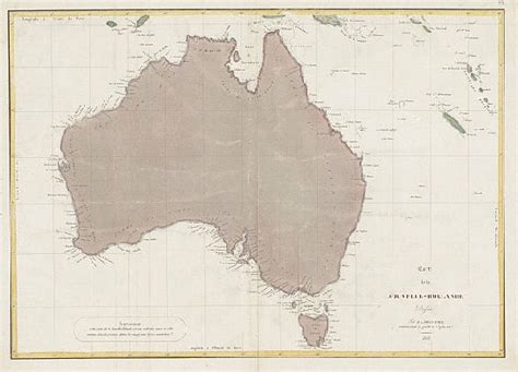 The Freycinet Map Of 1811 The First Complete Map Of Australia