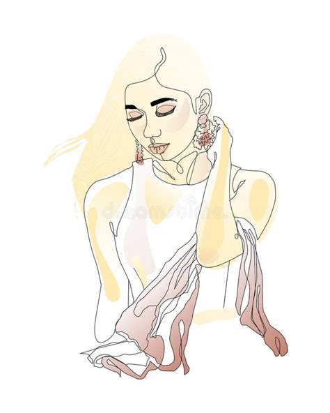 DiseÃo Minimalista De LÃneas Continuas Bellas Sobre Fondo Blanco