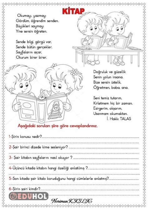 Kitap Iir Okuma Anlama Eduhol Ders Videolar Zle Online Test Z