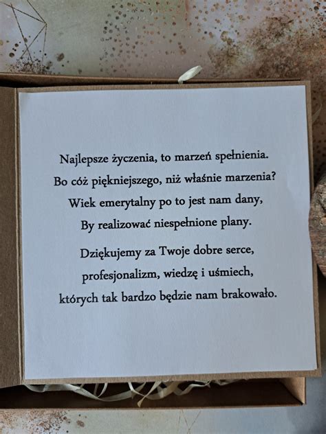Kartka Z Okazji Emerytury W Pude Ku Sklep Online Artyferia