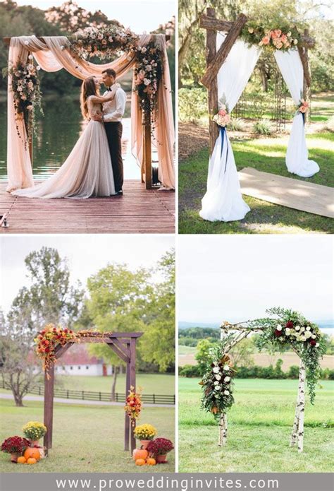 20 Chic And Easy DIY Ideas For Rustic Wedding Arch Wedding Arbors